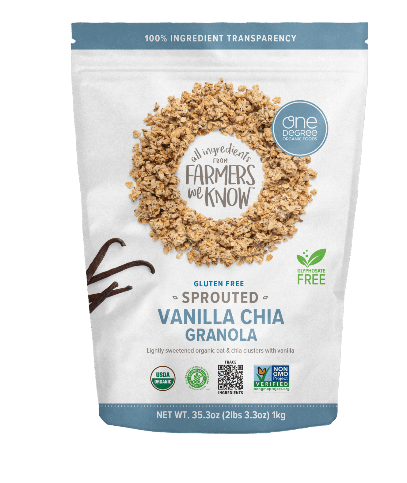 Sprouted Oat Vanilla Chia Granola | Gluten-Free (US)