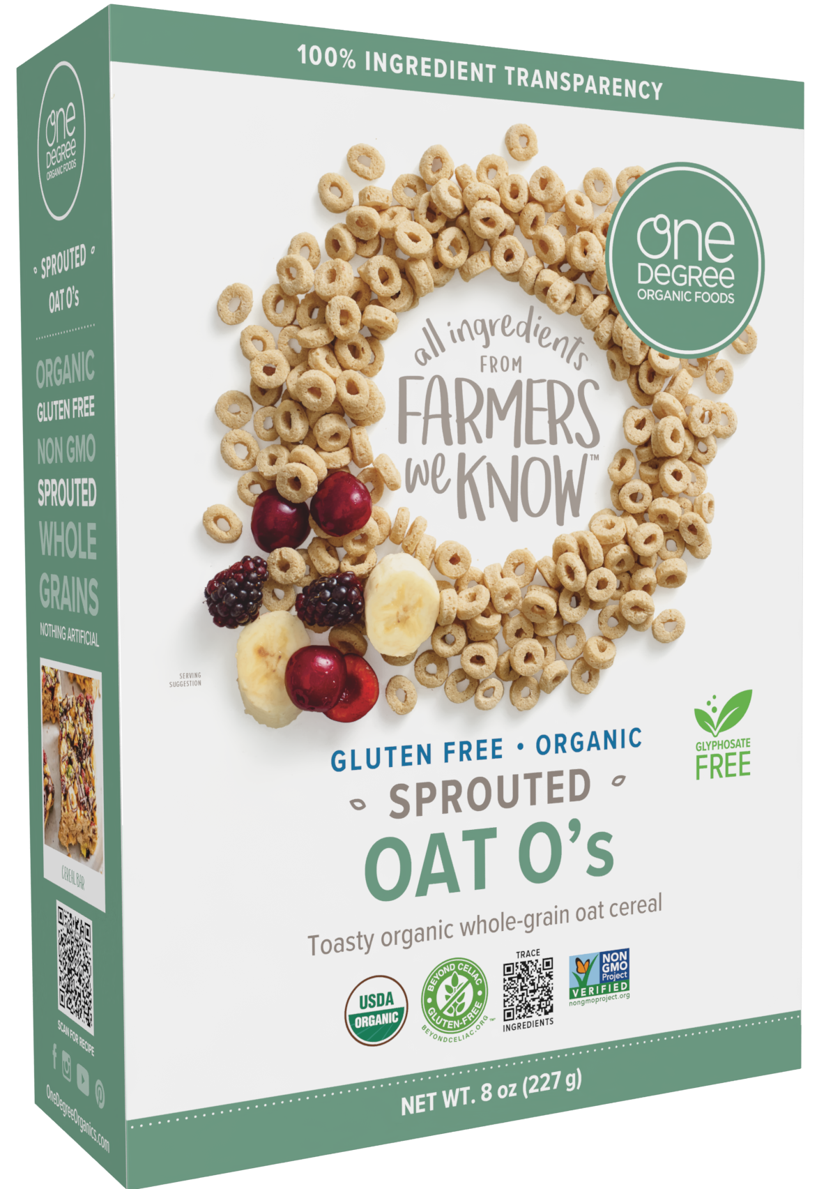 Sprouted Oat O's - 227g | Gluten-Free | One Degree Organics