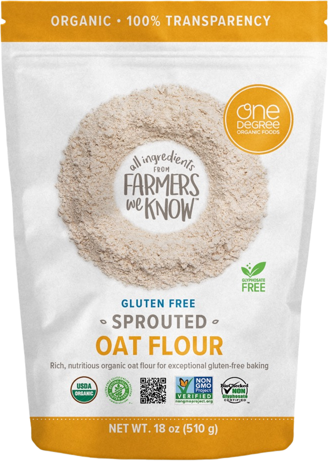 Organic Sprouted Oat Flour, 510g | Nutritious Organic Flour